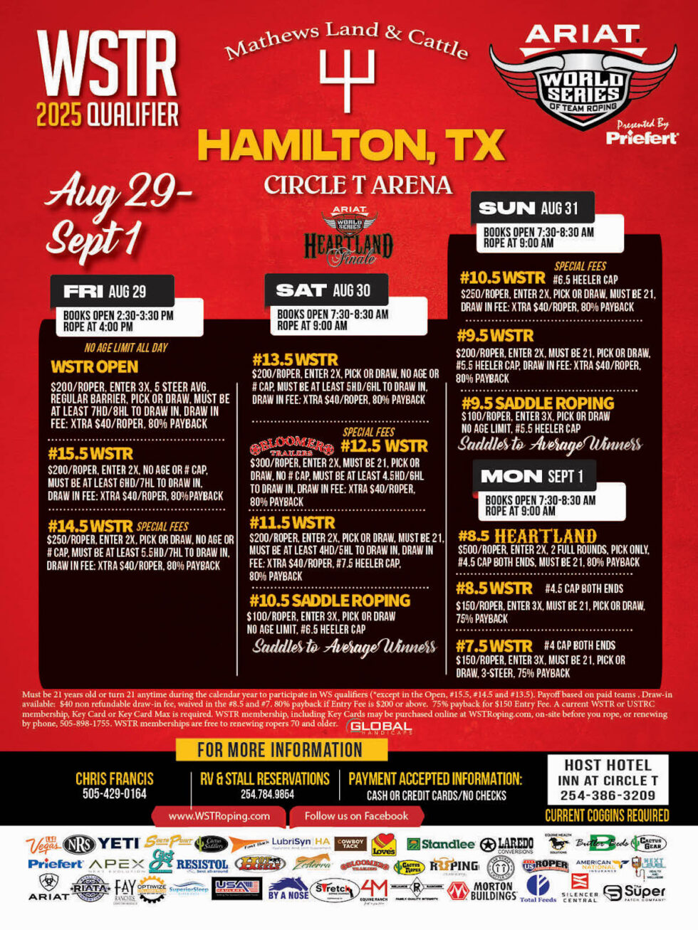 World Series Team Roping - Circle T Arena | Hamilton, Texas