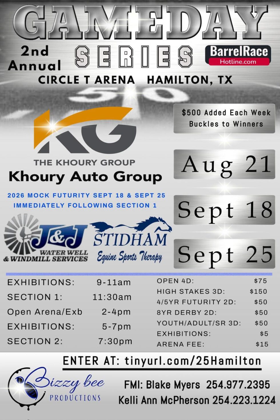 2nd Annual Gameday Series Barrel Race - Circle T Arena | Hamilton, Texas